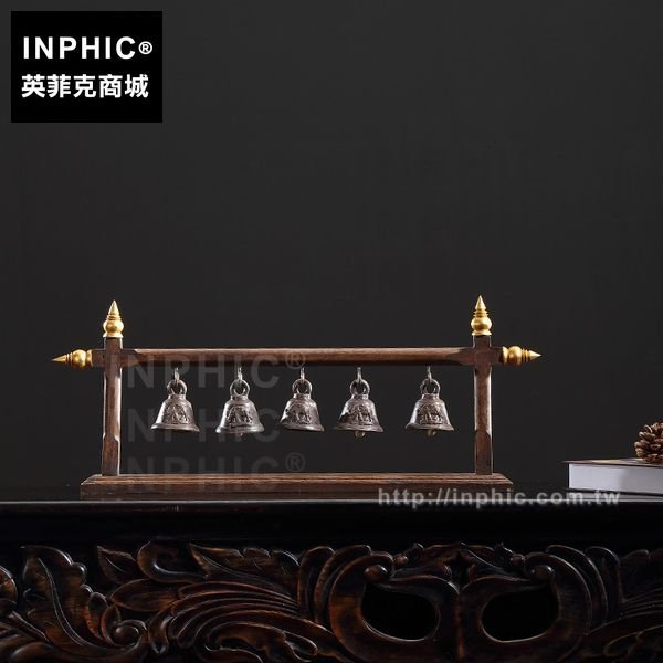 Inphic 桌面裝飾品泰國宗教用品木雕銅鈴工藝品禪意擺飾