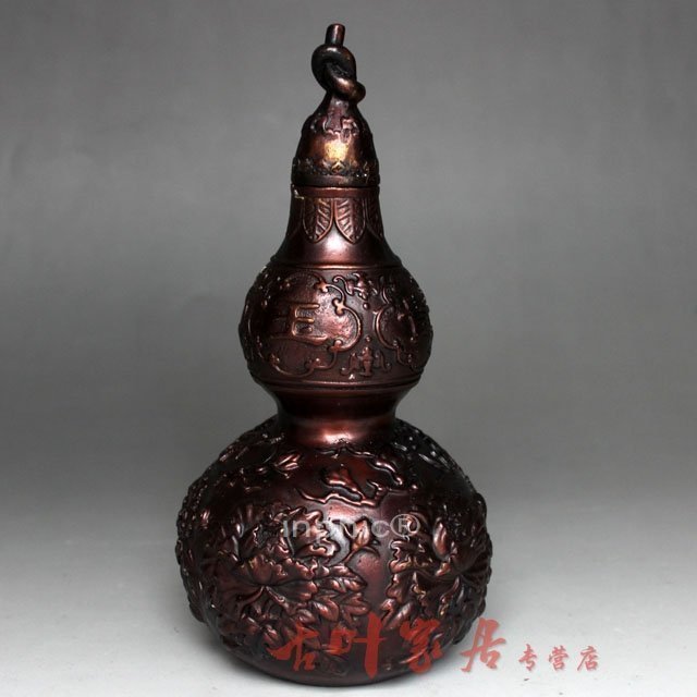 Inphic 開光純銅葫蘆擺件家居裝飾品銅工藝品葫蘆一對可增夫妻緣