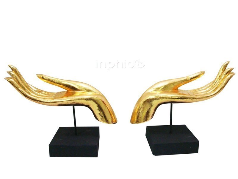 Inphic 宗教 東南亞 家居飾品 泰國風格 泰式風情 擺件 工藝品 招財手個 金色